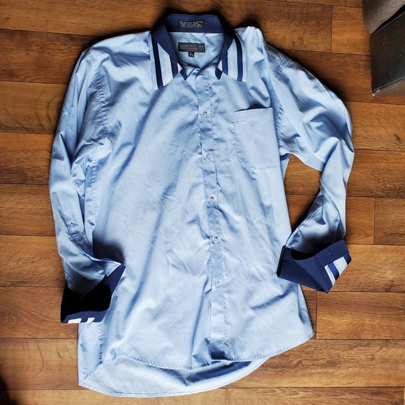 Daniel Ellissa | Shirts | Daniel Ellissa Mens Blue Button Down Dress ...